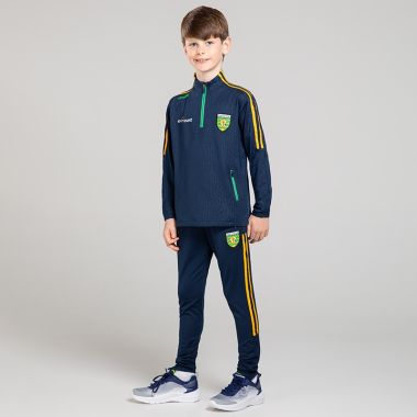 Donegal GAA Kids' Hydra Brushed Skinny Tracksuit Bottoms Marine | O’Neills