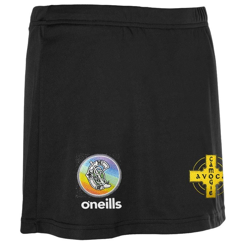 Avoca Camogie Kids' Camogie and Sports Skort Black | O’Neills