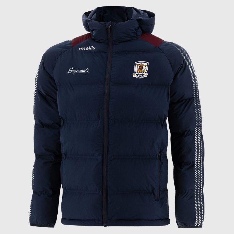 O'Neills Galway GAA Kids' Dynamo Hooded Padded Jacket | O’Neills