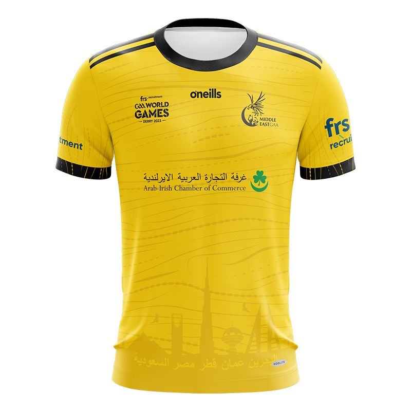 Middle East Open LGFA GAA World Games Jersey Yellow | O'Neills